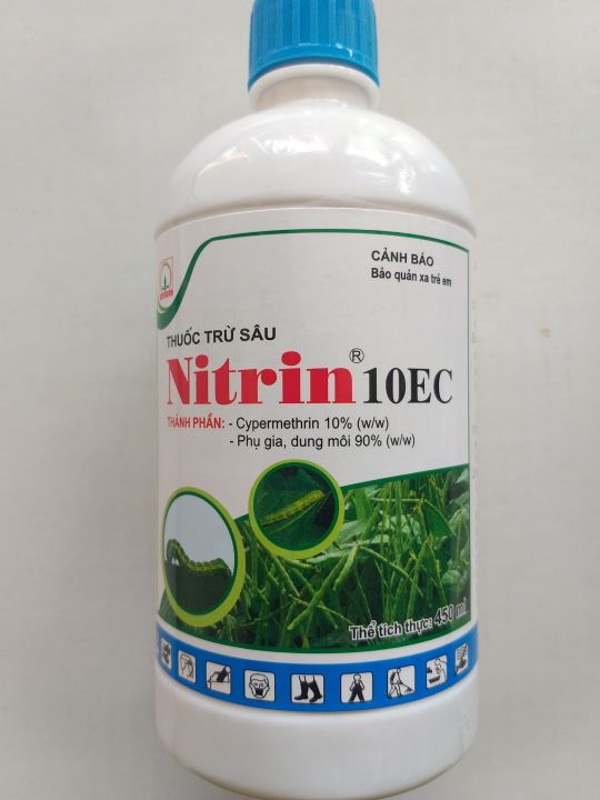 Thuốc trừ SÂU XANH DA LÁNG, SÂU ĐO, SÂU ĂN LÁ Nitrin 10EC - 450ML ...