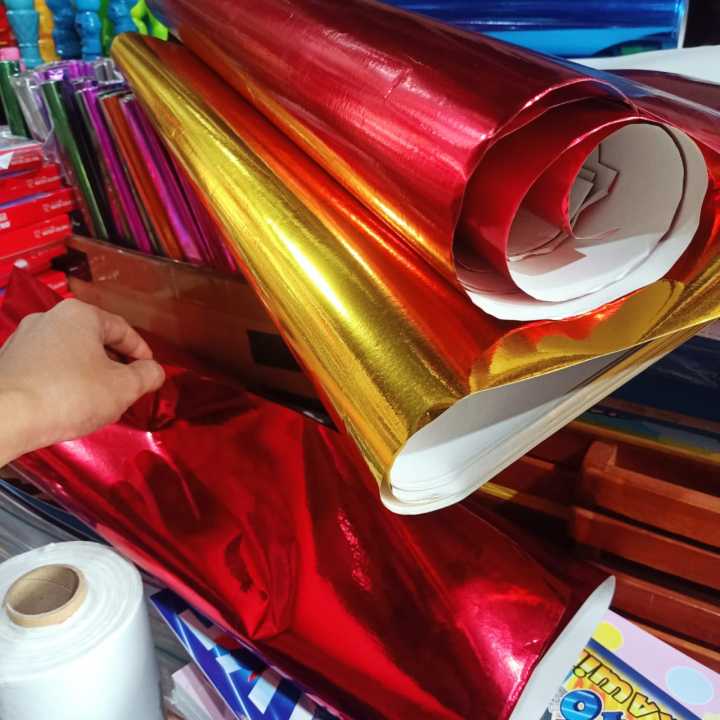 Isi 5 Lembar KERTAS METALIK /KERTAS MENGKILAT | Lazada Indonesia