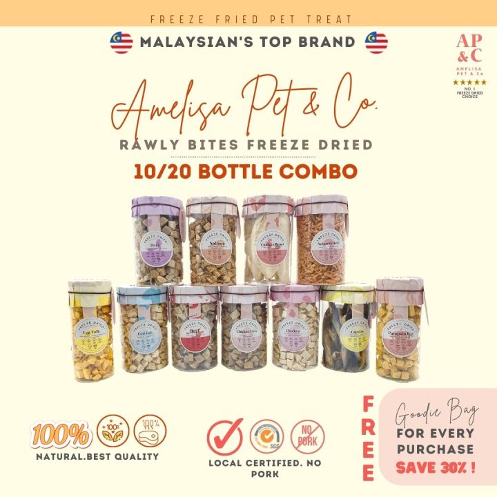 Amelisa Pet & Co. Rawly Bites Freeze Dried Treats Bundle of 10/20 | Lazada