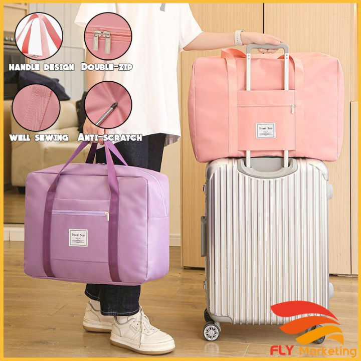 Beg Foldable Big Capacity Travel Bag Waterproof Nylon Luggage Bag Gym ...