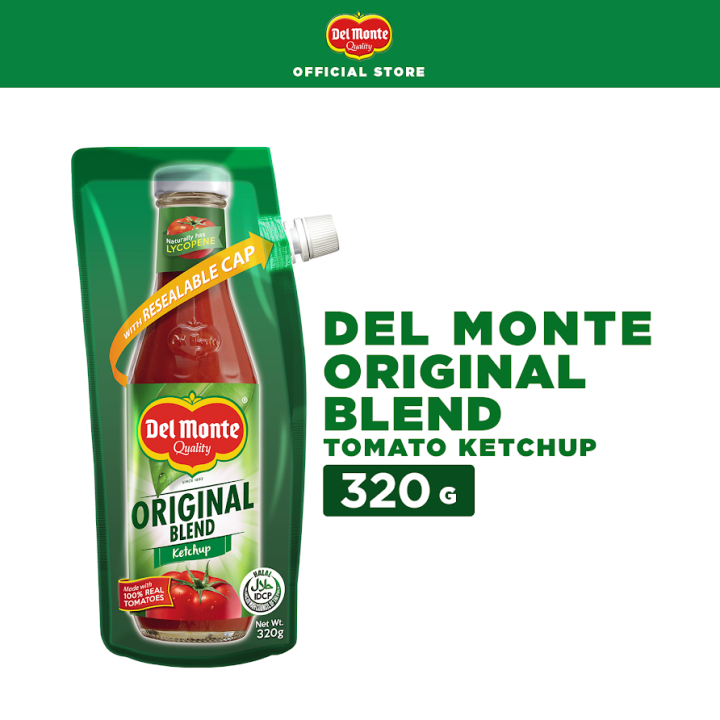 DEL MONTE Original Blend Ketchup with 100% Real Tomatoes - 320g Pouch ...