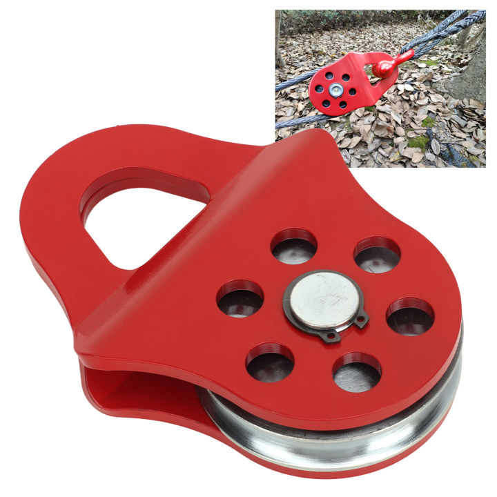 Snatch Block Towing Pulley 4T Load Bearing Capacity Heavy Duty Winch ...