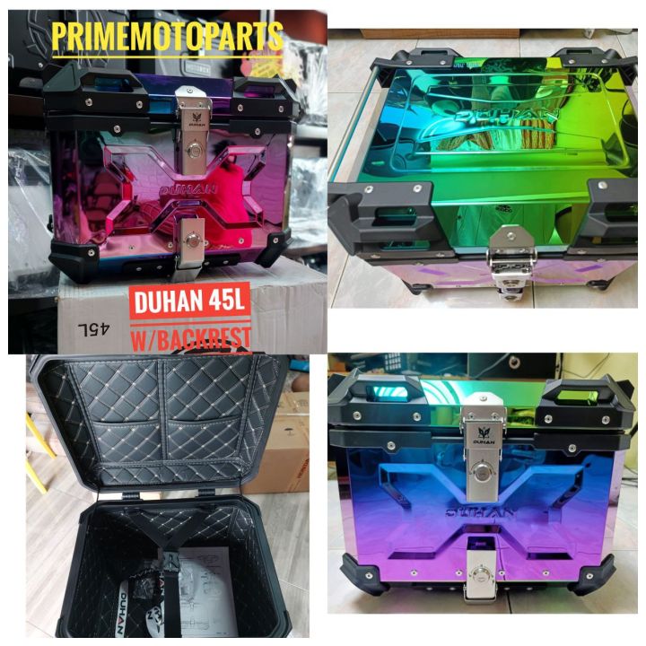 Duhan 45L titanium alloy box 7 colors base plate included with 2 keys ...