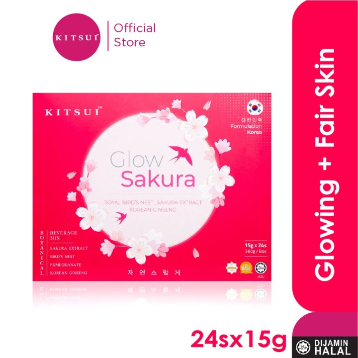 KITSUI Glow Sakura Bird's Nest Sakura Extract for Whitening ...