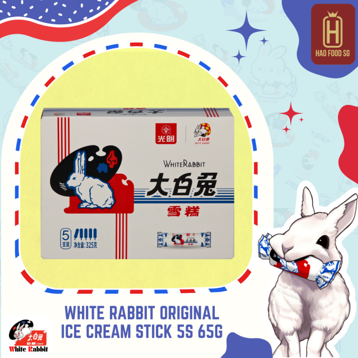 White Rabbit Ice Cream Original Stick 65g - 5sticks/Box | Lazada Singapore