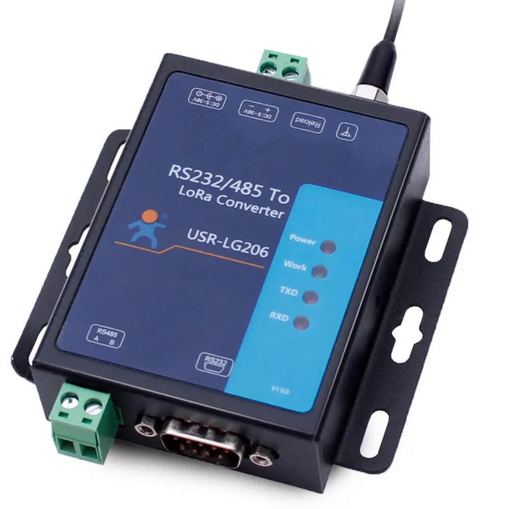 USR-LG206-H-P Serial RS232 RS485 to LoRa Converter Server Device (Point ...
