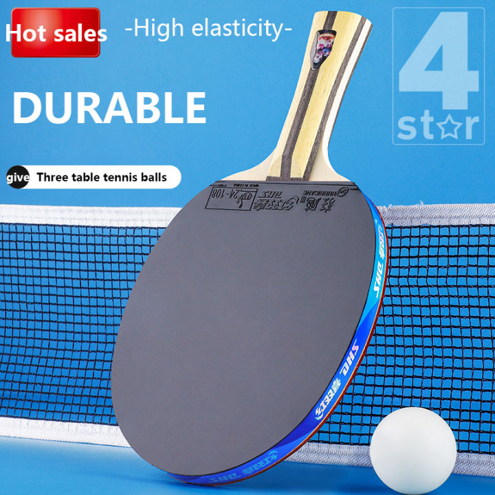 Three-star five-star table tennis racket for beginners, table tennis direct and horizontal ...