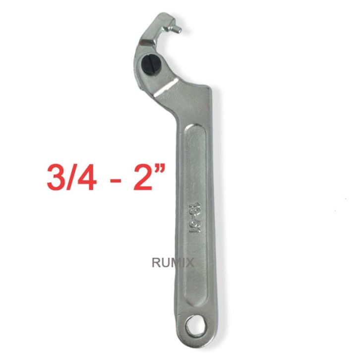 Hook Wrench Kunci Komstir Motor 45-52mm 3/4-2 Inch Konci Kait pass - 45 ...