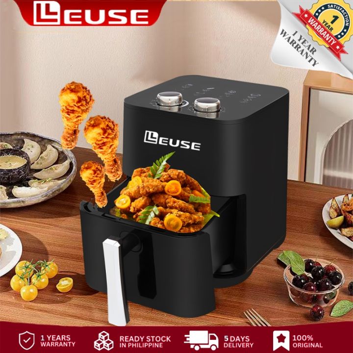 LEUSE Air Fryer 4.5L Large High-Capacity 1350W Non-Stick Coating Oil ...