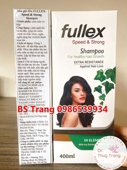 [NHẬP KHẨU] Dầu gội đầu Fullex Speed & Strong Shampoo 400ml ngăn rụng ...