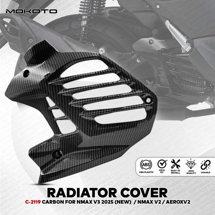 MOKOTO NMAX V3 STANDARD NMAX V2 / V2.1 AEROX V2 RADIATOR COVER MATTE ...