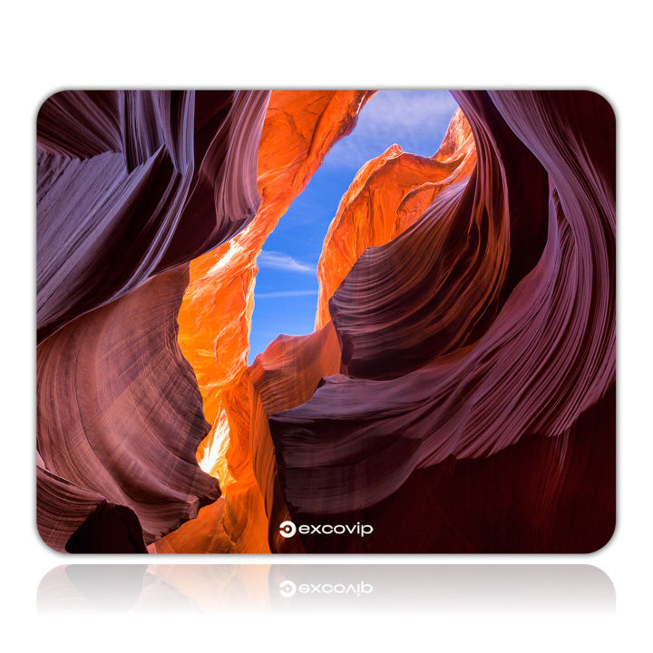 Excovip แผ่นรองเมาส์แก้วกันลื่นเดสก์ท็อปแล็ปท็อปการเรียนรู้เกมสำนักงาน ...