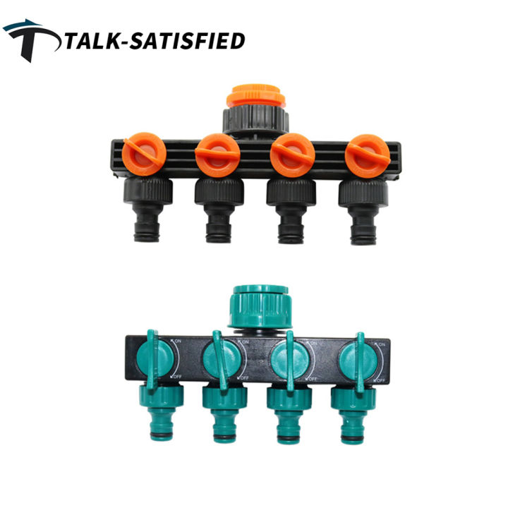 Garden Water Faucet Hose Connector 4-way Splitter Irrigation tool ...