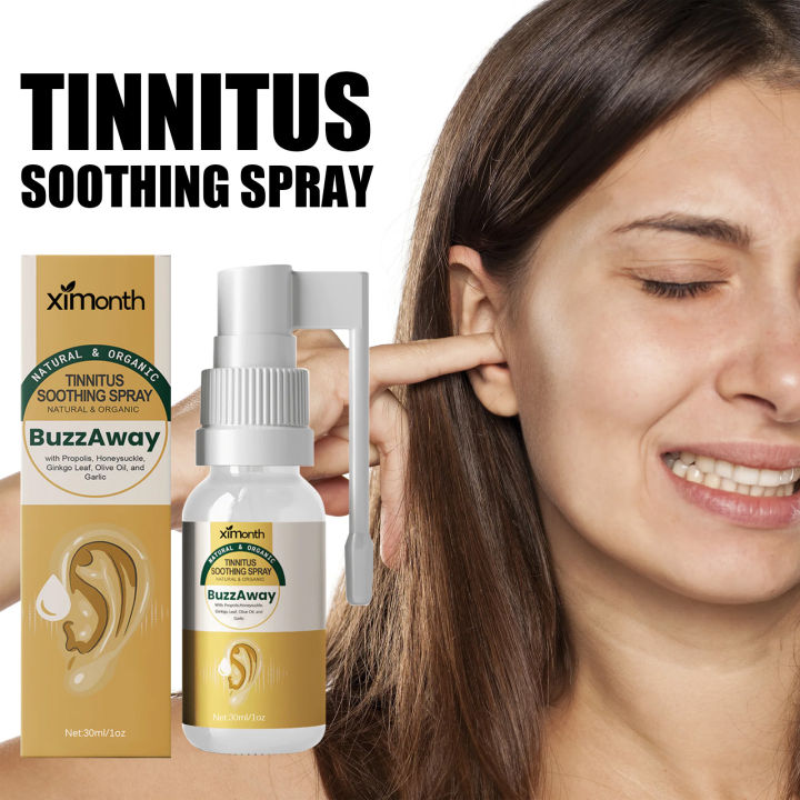 XiMonth 30ml Natural & ORGANIC TInnitus Soothing Spray for Protect ...
