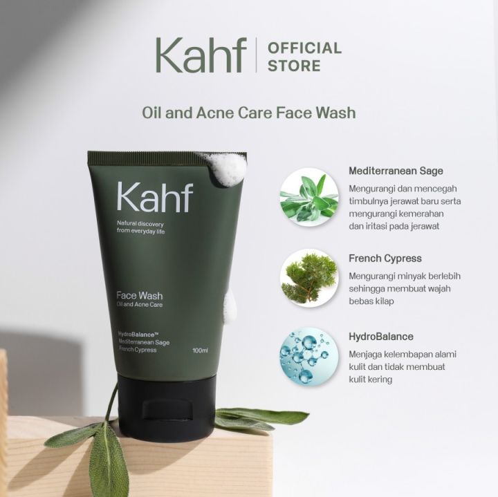 Kahf Face Wash 100 ml SABUN CUCI MUKA PRIA | Lazada Indonesia