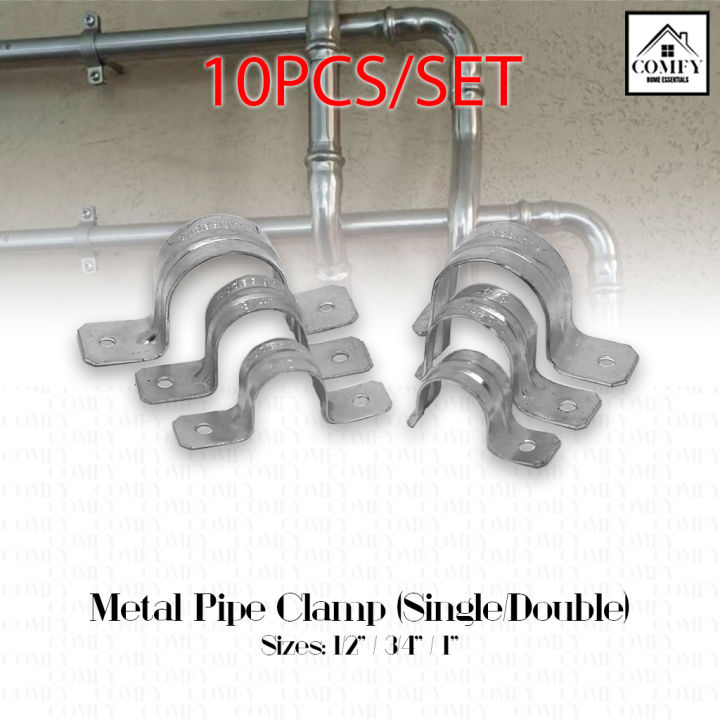 (10PCS/SET) HEAVY DUTY Metal Steel Clamp For EMT IMC RSC Conduit PVC ...