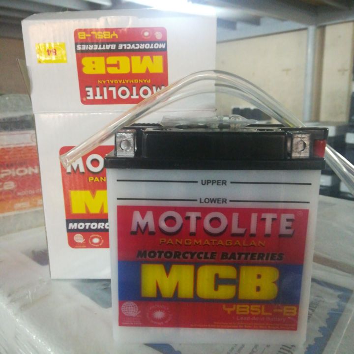 MOTOLITE MOTORCYCLE Battery (Low Maintenance/ Conventional) YB5L LM ...