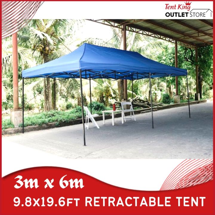 【RETRACTABLE TENT】3mx6m/9.8x19.6ft Collapsible RETRACTABLE TENT All ...