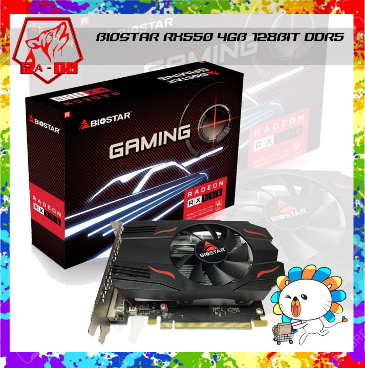 Gaming Videocard RX 550 4gb 128bir DDR5 BIOSTAR | Lazada PH