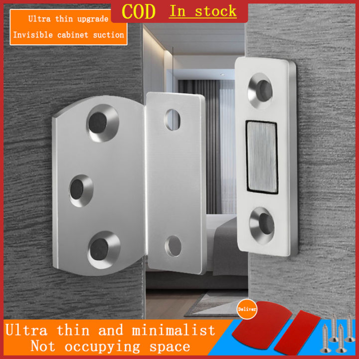(1set) Anti-Rust Strong Door Closer Magnetic Stainless 90 Degrees Door ...