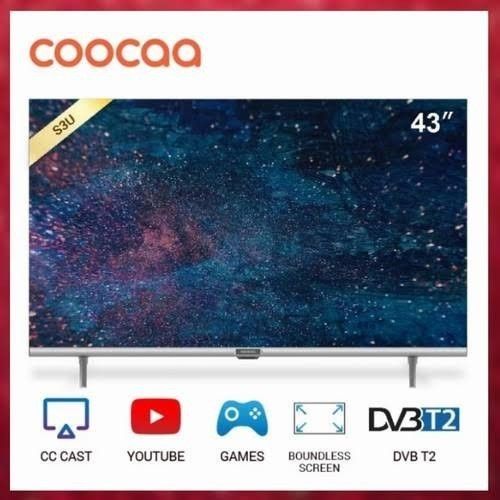 Led TV coocaa 43 inch 43" 43S3U Smart TV wifi youtube coca koka cocaa ...