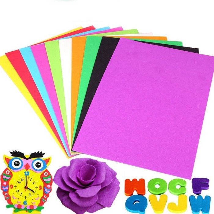 [10 Lembar] Kertas Busa / Kertas Spons Foam / Kertas Diy Kerajinan ...