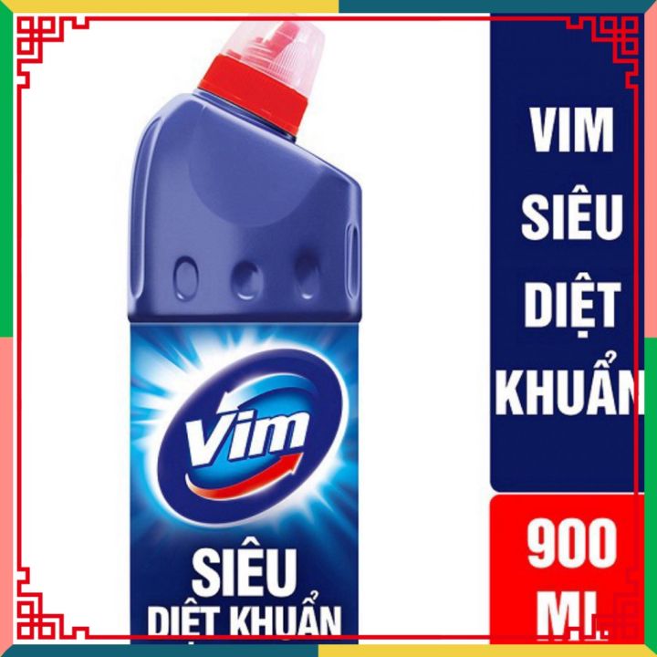Nước Tẩy Bồn Cầu Vim sát khuẩn (900ml) - Xanh Biển | Lazada.vn