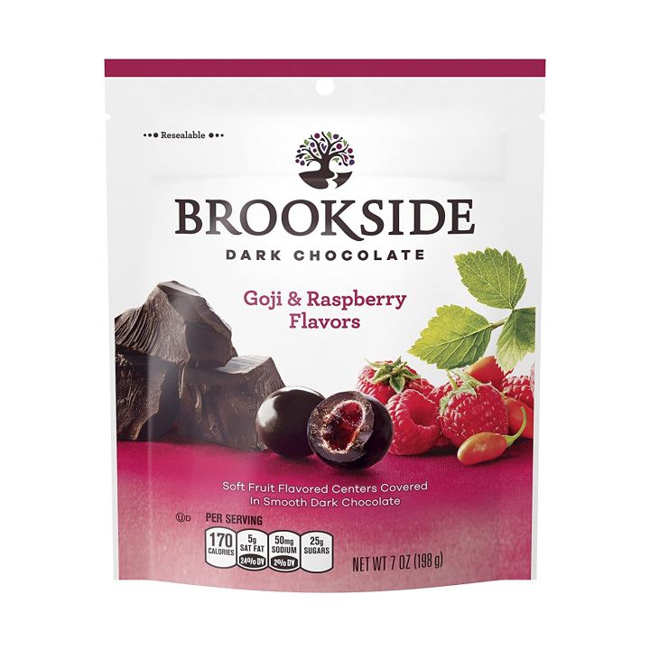 BROOKSIDE Dark Chocolate Candy, Goji & Raspberry 198 g จาก USA BBF 31 ...