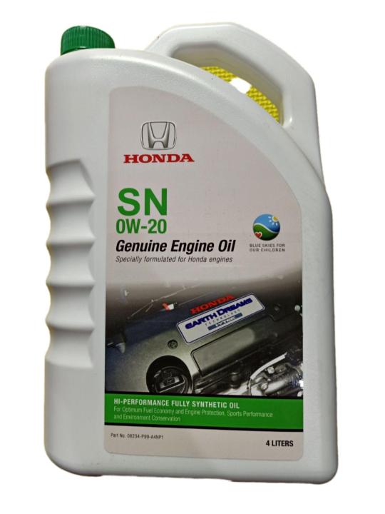 GENUINE Honda Engine Oil SAE 0W-20 Fully Synthetic API SN 4L | Lazada PH