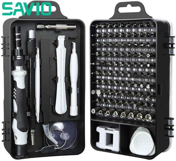 [Ready stock] SAVIO Screwdriver Set,115 in 1 Computer Repair Kit Electronic Tool kit Mini ...