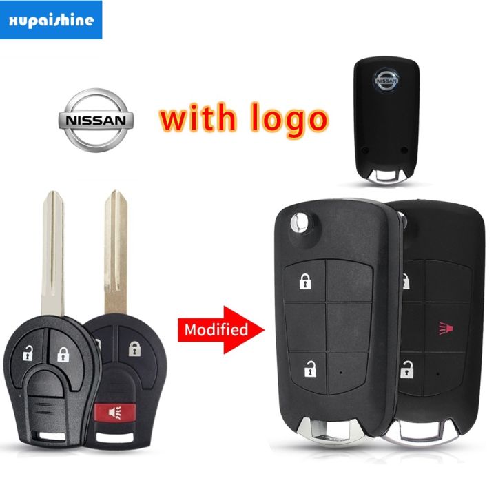 【XPS】2/3/4 Button Modified Flip Remote Blank Case Folding Car Key Shell ...