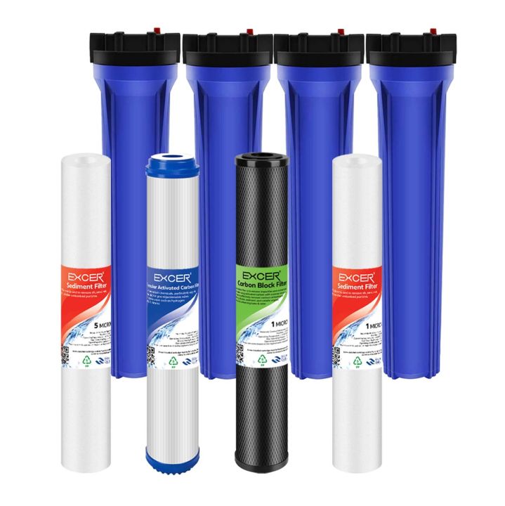 4 Stages Water Filtration for house, deep well source | Lazada PH