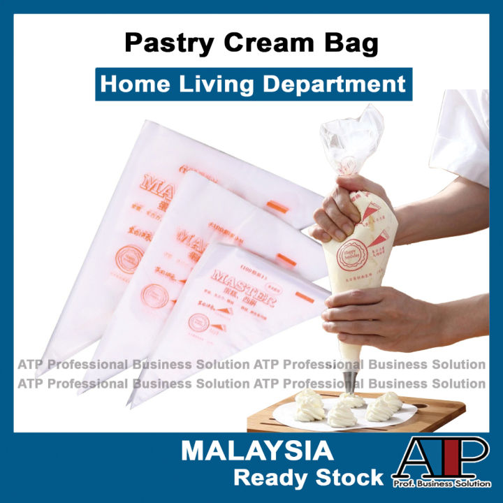 100pcs Pastry Cream Bag Texture Disposable Decorating Piping Bag For ...
