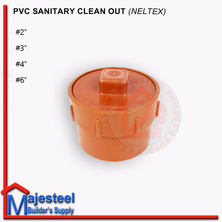 NELTEX PVC Clean Out Sanitary Fittings (2''/3''/4''/6'') - Sold per ...