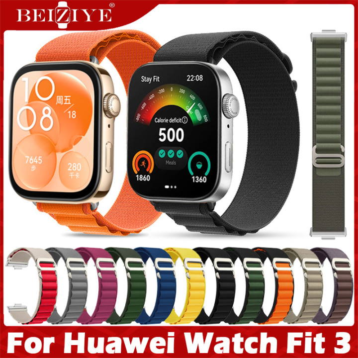 Nylon Band For Huawei watch Fit 3 strap Band Sport Alpine Loop Solo ...
