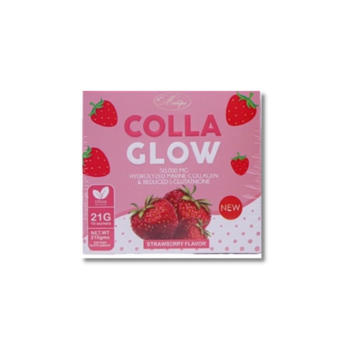 Mistique Colla Glow Collagen Drink & Gluta Glow Drink (10 sachets per ...
