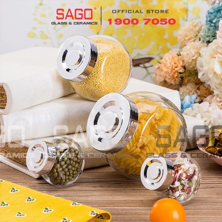 Hũ Thủy Tinh 2 Đáy Nắp Nhựa Xi Bạc 50ml | 180ml | 380ml | 480ml , Tùy chọn Dung Tích | Lazada.vn