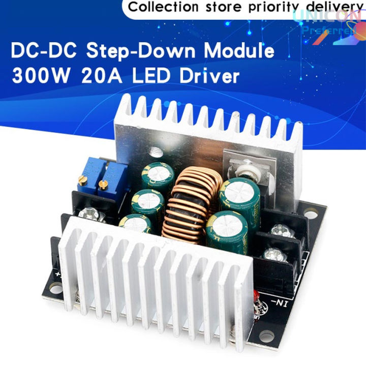 cod 300W 20A DC-DC Adjustable Step Down Buck Converter Module Constant ...