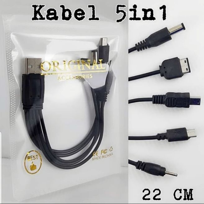 Kabel Data Multi Kabel 5in1 | Lazada Indonesia