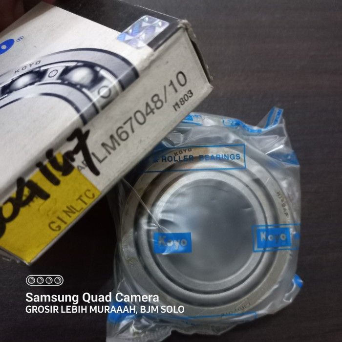 BEARING RODA DEPAN DALAM KIJANG KAPSUL LM67048 / 10 KOYO ASLI | Lazada ...
