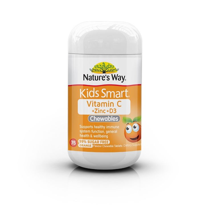 100% genuine Nature"s Way Kids Smart Vitamin C + Zinc + D75 👍 Chewable ...