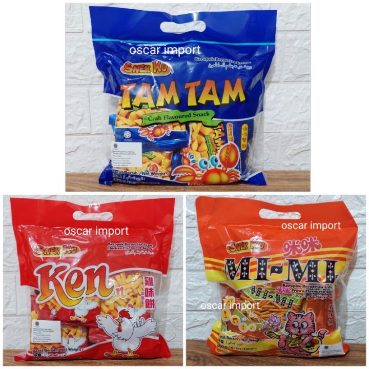 Snekku MiMi/tam-tam/ken crackers Snack Makanan Ringan isi 8 bks ...