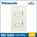 Panasonic Wide Series CAT5E LAN Outlet - 1, 2 Gang or Device Only Internet | Lazada PH