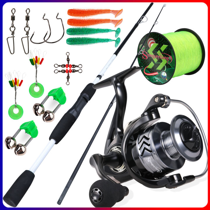 COD Spinning Fishing Set 5ft/6ft Fishing Rod and Spinning Reel 5.2:1 ...