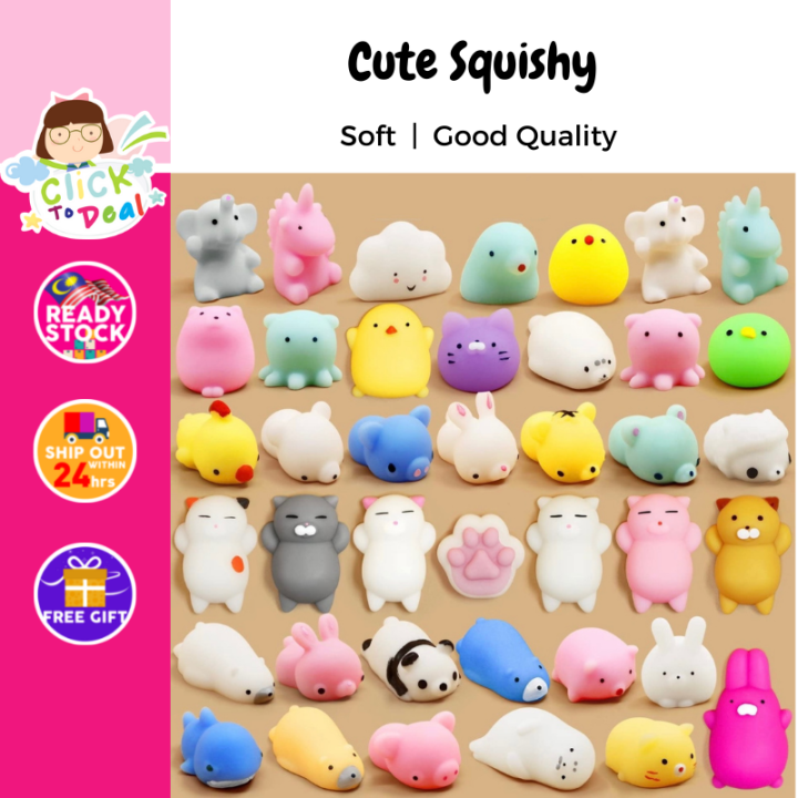 Cute Squishy Toy | Mini Animal Anti stress Ball | Squeeze Rising Fidget ...