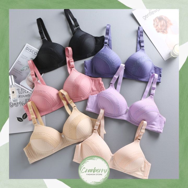 CB BR1325 Bra Bh Renda Wanita Push Up Seksi Seamless Full Cup Tanpa ...