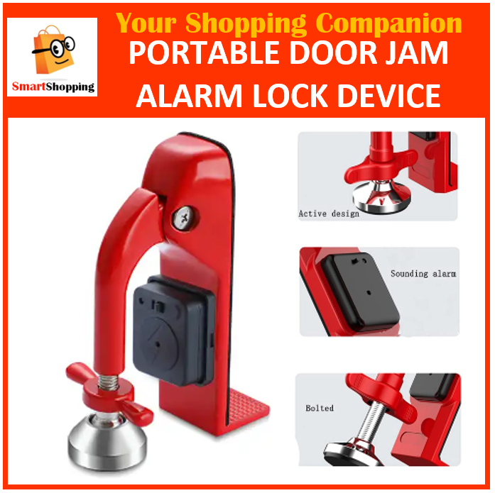 Door Lock Portable Locks Self-Defense Door Stop Alarm Travel Door ... Door Lock Portable Locks Self-Defense Door Stop Alarm Travel Door ...