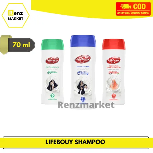 Lifebuoy Shampo 70 ml botol 3 varian | Lazada Indonesia