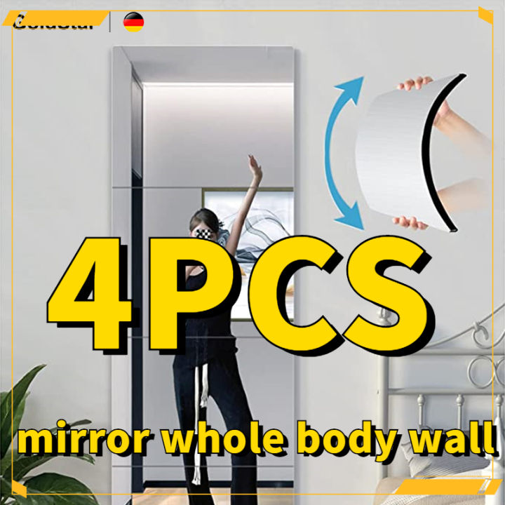 mirror whole body wall mirror wall full body mirror sticker wall glass ...