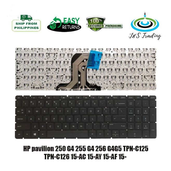 Laptop Keyboard for HP Pavilion 250 G4 255 256 G5 Tpn-C125 Tpn-C126 15 ...